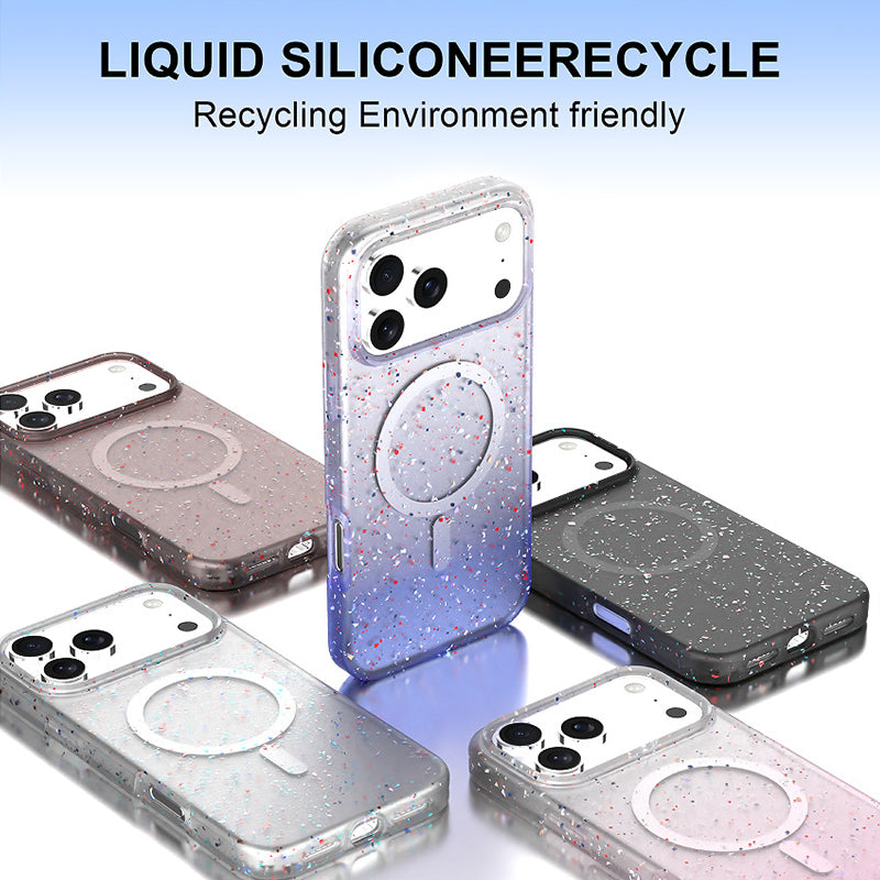 Translucent White | iPhone MagSafe Spotted Silicone Case – graffittibox
