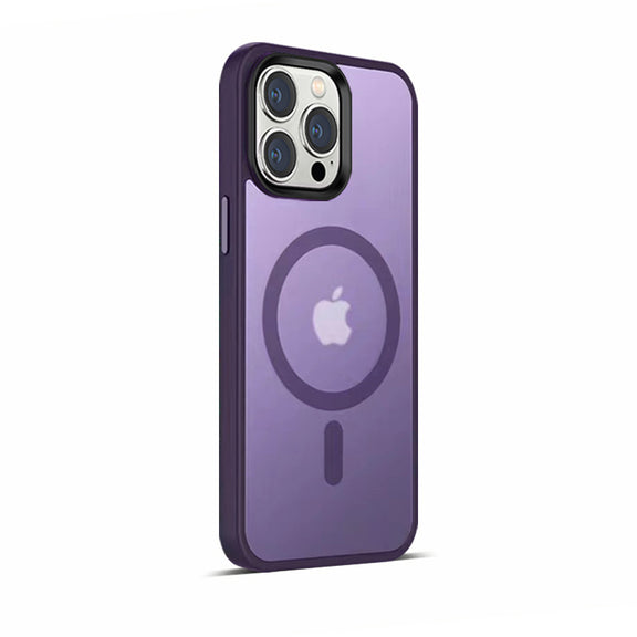 Dark Purple | iPhone MagSafe Translucent Matte Case – graffittibox